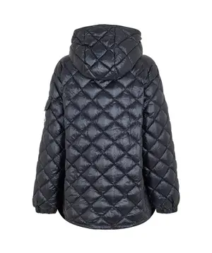 Moncler Diamond-quilted Hooded Puffer Jacket - Black