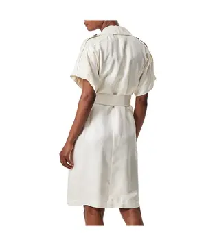 Burberry Short Sleeve Belted Shirt Dress