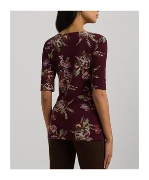 Ralph Lauren Floral Cotton T-shirt - Black
