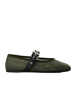 Miu Miu Mesh Fabric Ballerinas