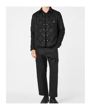 Prada Quilted Collared Shirt Jacket