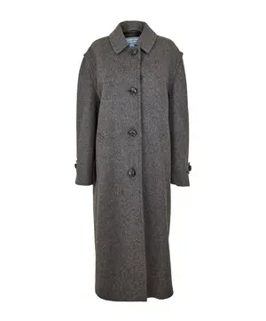 Prada Casual Long Coat - Black