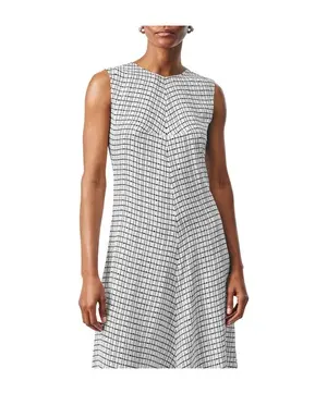 Fendi Sleeveless Checked Midi Dress