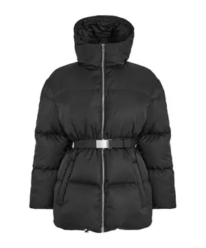 Prada Solid Color Warm Down Jacket - Black