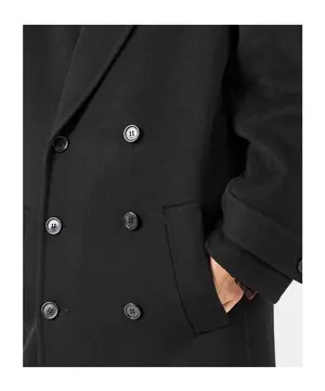 Saint Laurent Double-breasted Overcoat