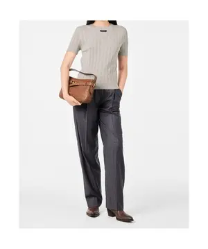 Miu Miu Short-sleeved Textured Shirt
