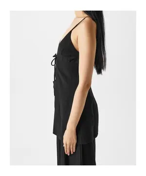 ST. AGNI Lace-up Detail Camisole
