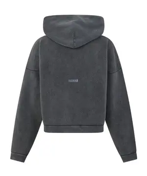 Acne Studios Charcoal Cropped Hoodie
