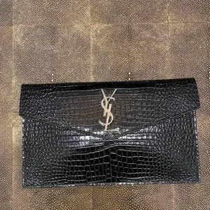 Saint Laurent Updown Logo Plaque Chutch Bag