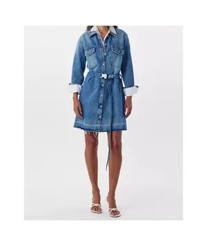 Off-White Logo Denim Dress
