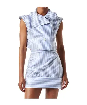 VIVIENNE WESTWOOD Sleeveless Cropped Shirt