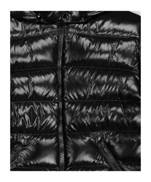 Moncler Logo Patch Hooded Down Jacket