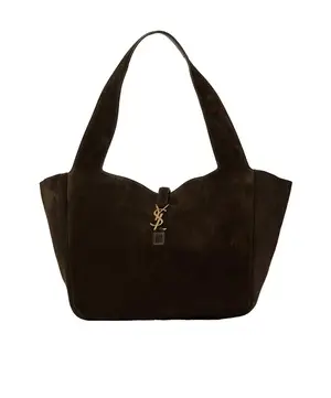 Saint Laurent Suede Tote Bag - Black