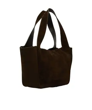 Saint Laurent Suede Tote Bag - Black
