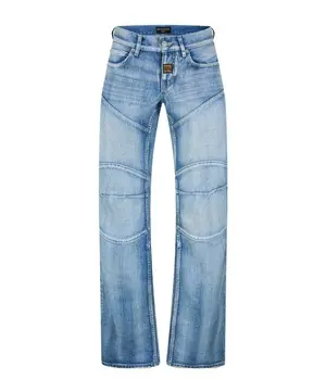 Balenciaga Bal Low-waist Jean - Blue