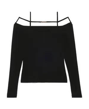 Jacquemus Long-sleeved Lingerie T-shirt - Black