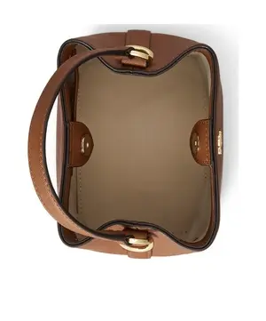 Ralph Lauren Leather Mini Bucket Handbag - Brown