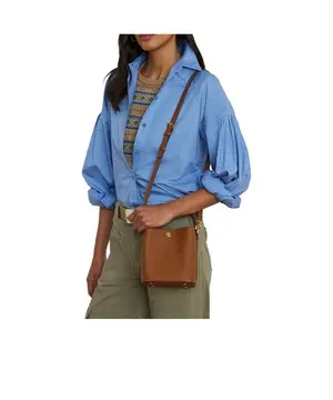 Ralph Lauren Leather Mini Bucket Handbag - Brown