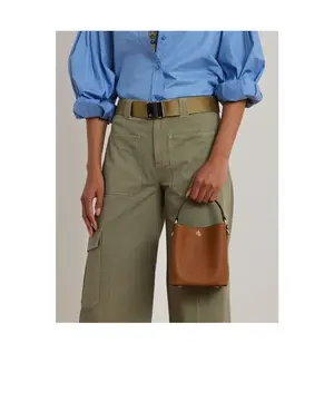 Ralph Lauren Leather Mini Bucket Handbag - Brown