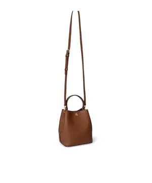 Ralph Lauren Leather Mini Bucket Handbag - Brown