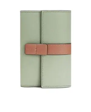 Loewe Small Vertical Wallet In Soft Grained Calfskin - Gray
