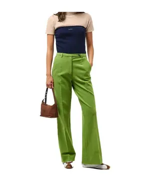 Miu Miu Short Sleeve Turtleneck Knit Top With Embroidered Logo