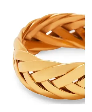 Loewe Braided Ring In Sterling Silver