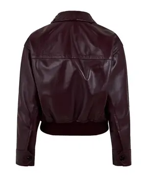 Bottega Veneta Leather Cropped Jacket