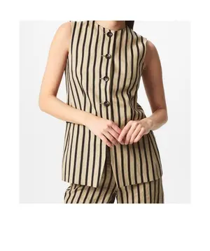 Max Mara Pinstripe Suit Vest