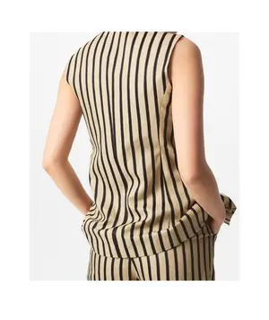 Max Mara Pinstripe Suit Vest