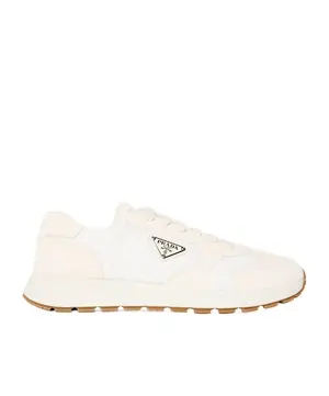 Prada Suede And Nylon Low-top Sneakers