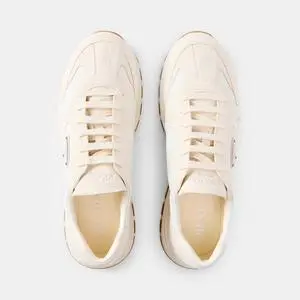Prada Suede And Nylon Low-top Sneakers