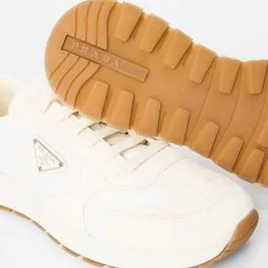 Prada Suede And Nylon Low-top Sneakers