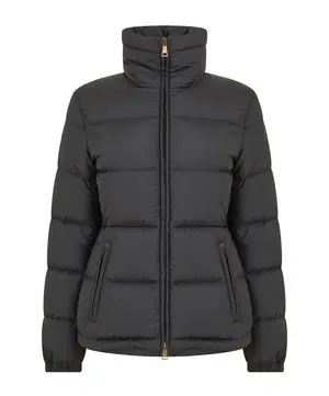 Moncler Quilted Down Jacket With Stand Collar