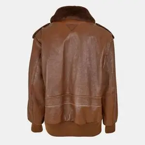 Prada Casual And Versatile Leather Jacket