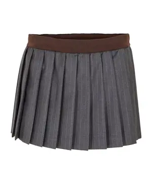 Miu Miu Simple And Versatile Ruched Skirt