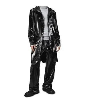 Rains Hooded Long Raincoat