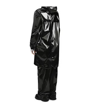 Rains Hooded Long Raincoat