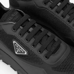 Prada Prax 2.0 Lace Up Sneakers - Black