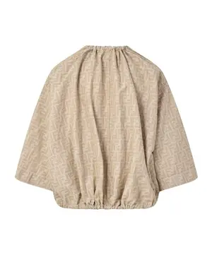 Fendi Ff Jacquard Cape Top