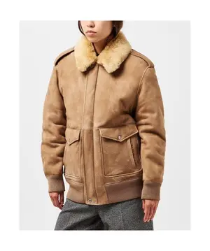 Prada Casual Warm Leather Jacket