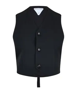 Bottega Veneta Wool Gilet - Black