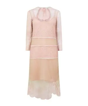 Fendi Simple Dress - Pink