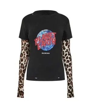 Balenciaga Printed Long Sleeve T-shirt