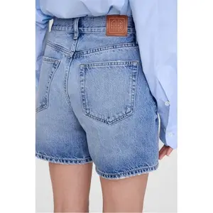 ANINE BING Denim Shorts With Belt Loops