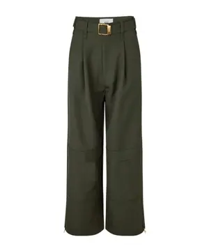 AMI Paris Wide Leg Tailored Trousers - Black