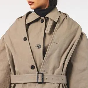 Balenciaga Hooded Trench Coat