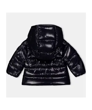 Moncler Logo Patch Hooded Down Jacket