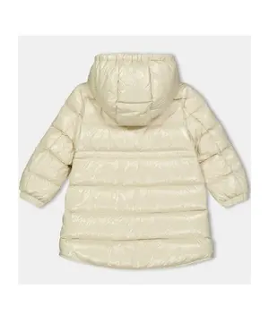 Moncler Logo Long Down Jacket