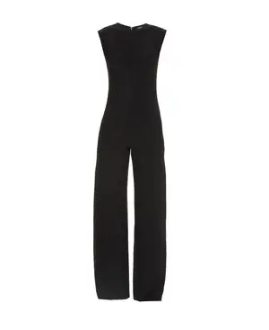 Norma Kamali Sleeveless Wide-leg Jumpsuit - Black